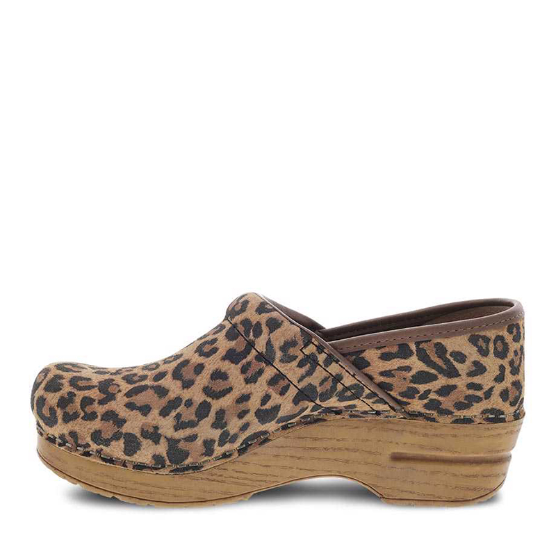 Dansko PROFESSIONAL SUEDE LEOPARD – CLOGS ZOCCOLO ANATOMICO DONNA ...