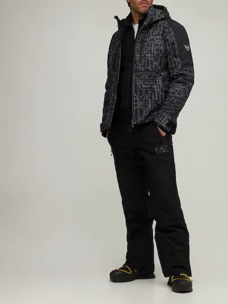 EA7 Emporio Armani Giacca Tecnica da Sci Imbottita con Stampa All Over da Uomo - 6LPG12 - Latini ...