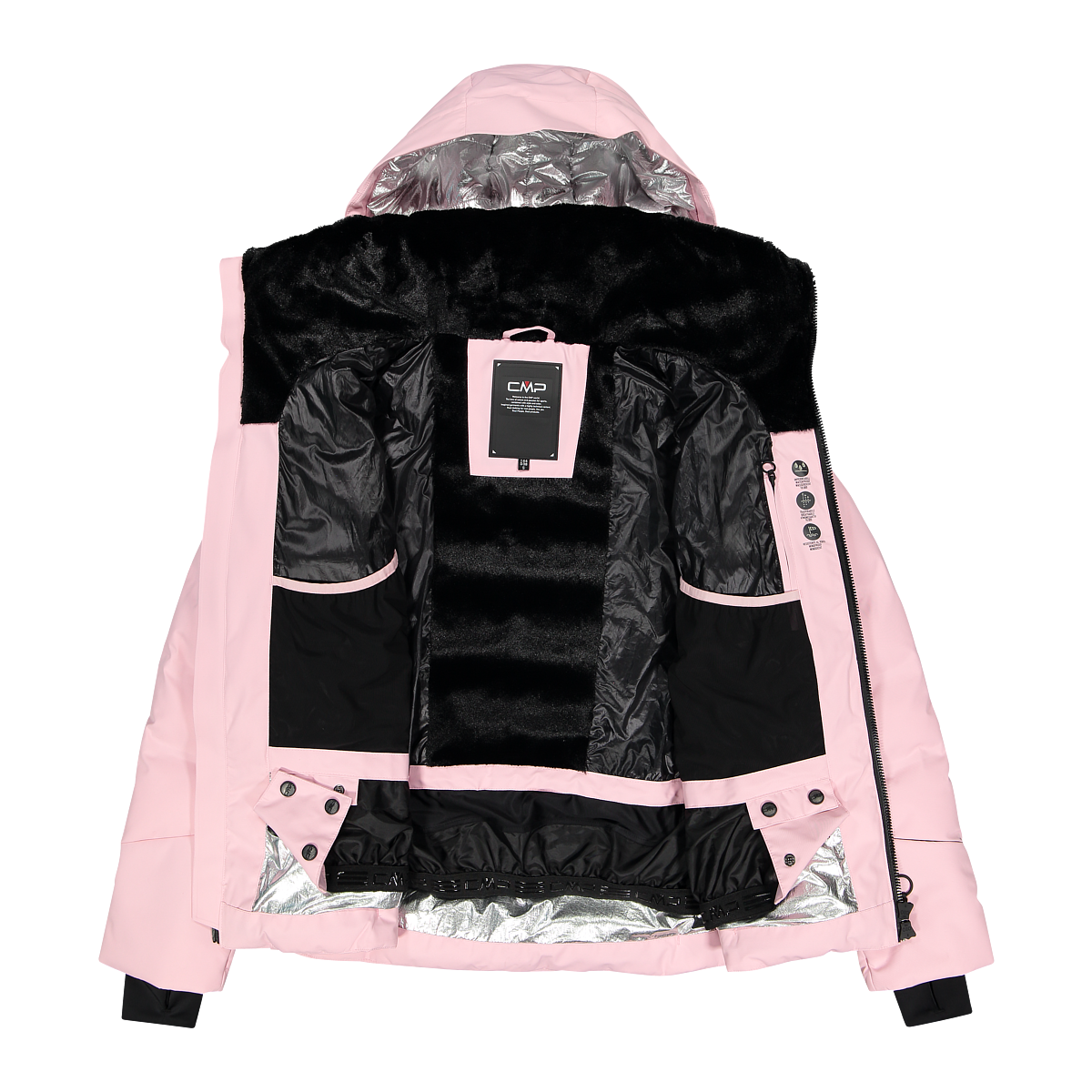 CMP Giacca Imbottita da Sci con Ghetta Antineve da Donna - 32W0266 ...