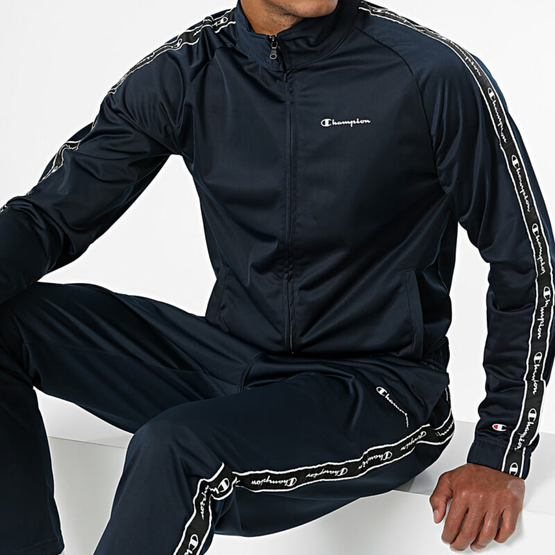 CHAMPION Tuta Sportiva Acetata con Bande da Uomo - 218098 - Latini Sport