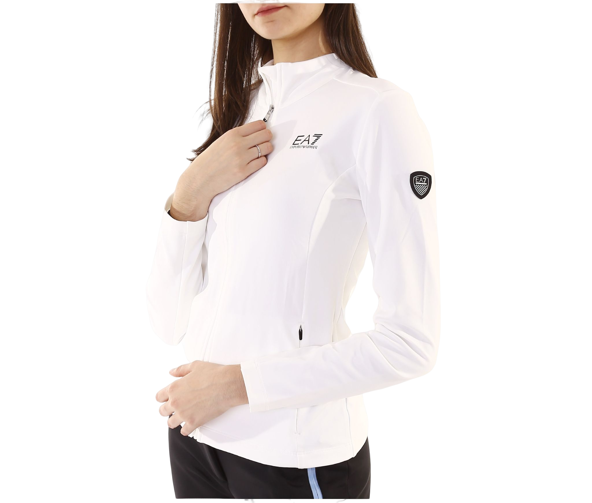 EA7 Emporio Armani Pile da Sci Full Zip in Powerstretch da Donna - 6LTM98 - Latini Sport