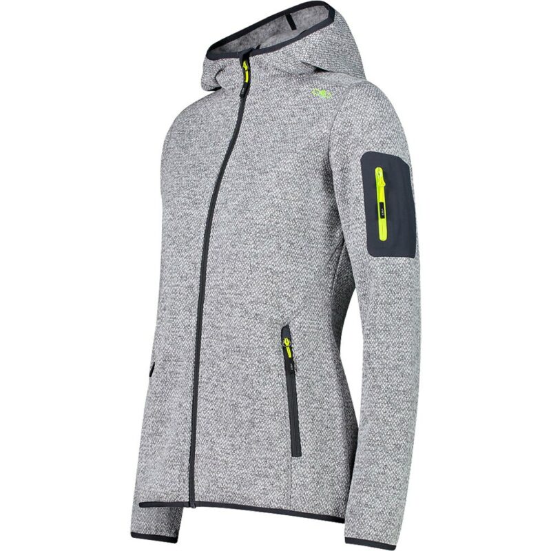 CMP Pile da Donna Knit-tech Mélange con Cappuccio – 3H19826 - Latini Sport