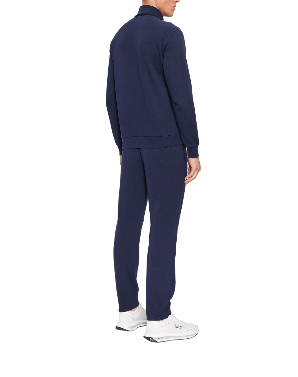 EA7 EMPORIO ARMANI Tuta da Uomo Core Identity in Misto Cotone Felpato - 6RPV67 - Latini Sport